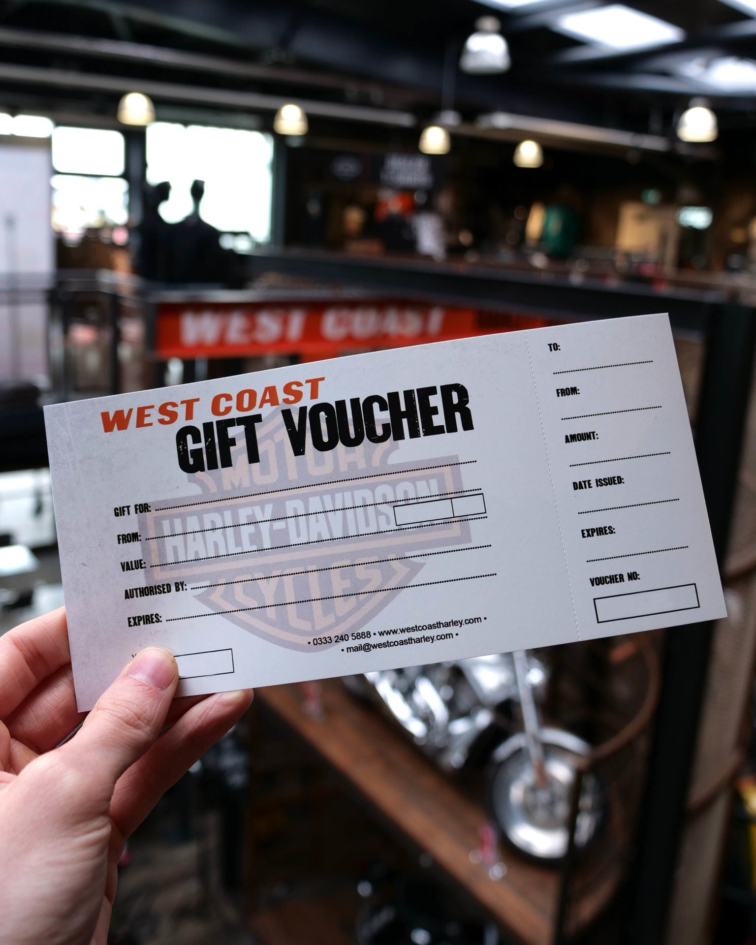 Physical Gift Voucher – West Coast Harley-Davidson